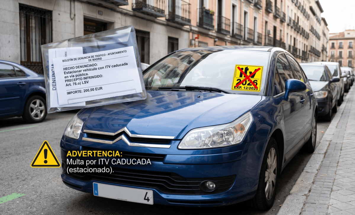 Multa ITV caducada: cuánto es y qué pasa si circulas sin ITV
